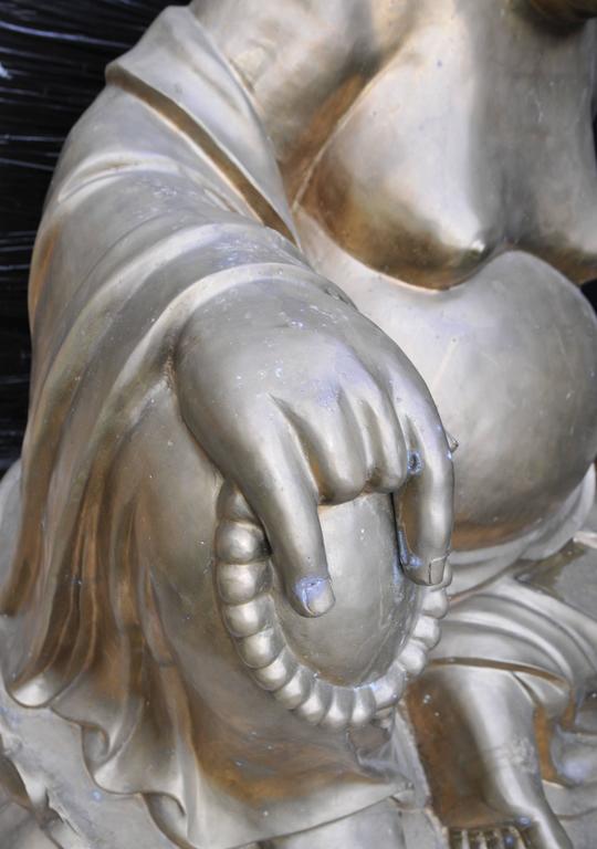 Extra Large Bronze Happy Bronze Buddha Laughing Statue Budai Buddhism ...