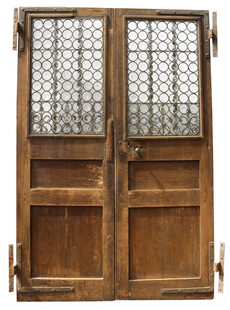 Pair of English Exterior Double Doors at 1stDibs