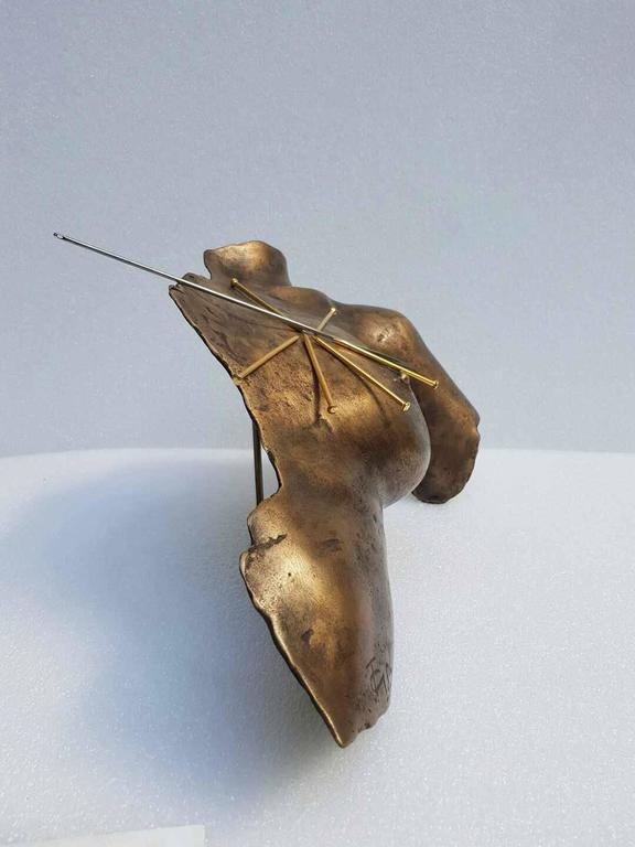 Vassilakis Takis "Magnetic Evidence 1983" Bronze Sculpture at 1stDibs