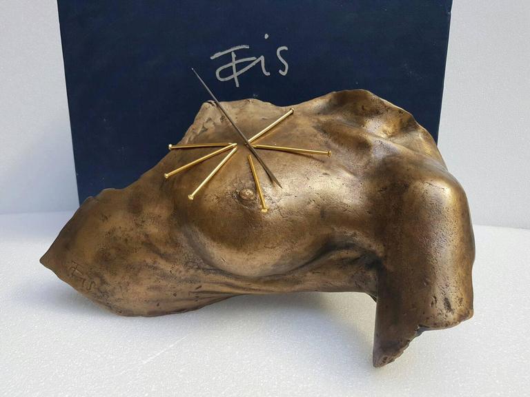 Vassilakis Takis "Magnetic Evidence 1983" Bronze Sculpture at 1stDibs