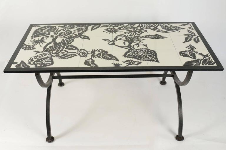Rare Jean Lurcat Ceramic Low Table, 1950s For Sale at 1stDibs