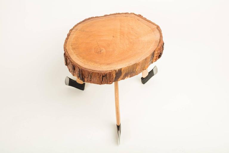 Axe Handle Base Rustic Pine Coffee Table For Sale at 1stDibs | pine axe ...