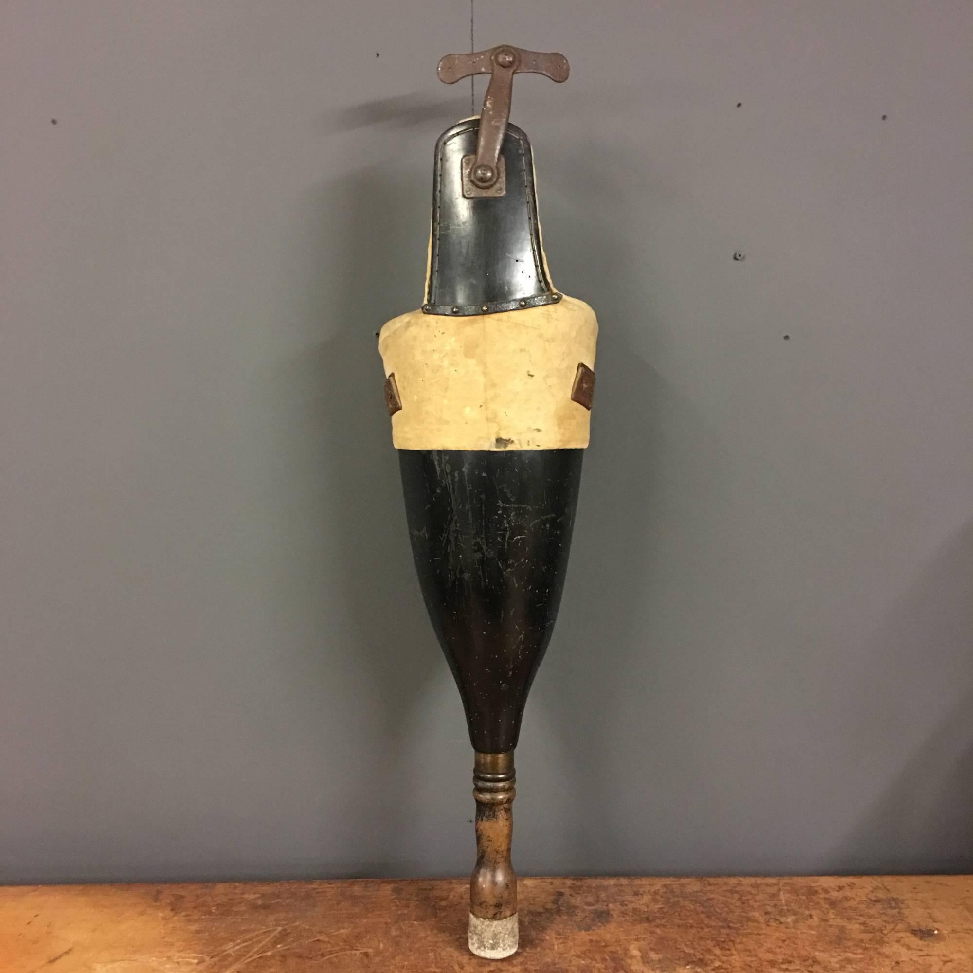 French Antique Wooden Prosthetic Leg, Late 19th Century For Sale at ...