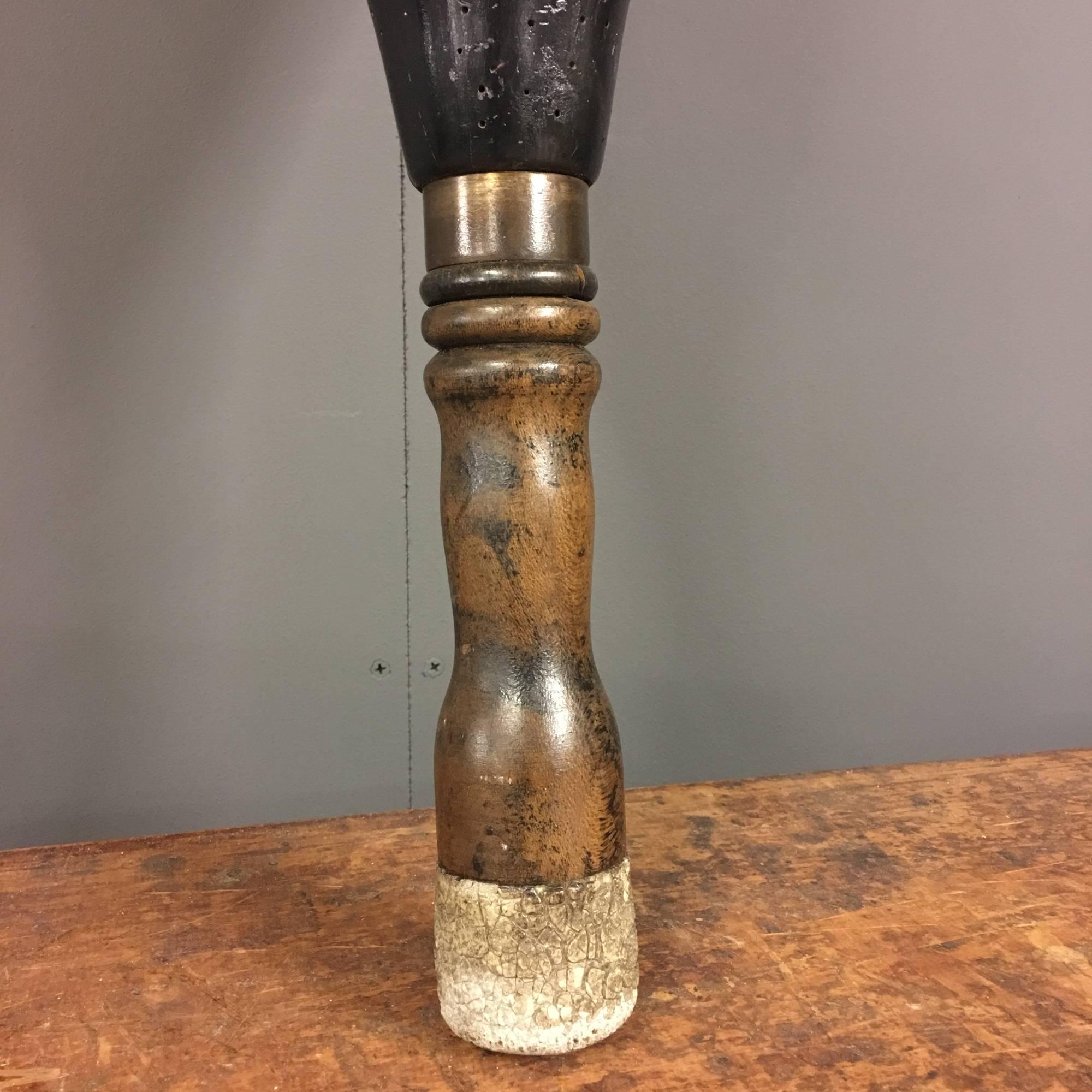 French Antique Wooden Prosthetic Leg, Late 19th Century For Sale at ...