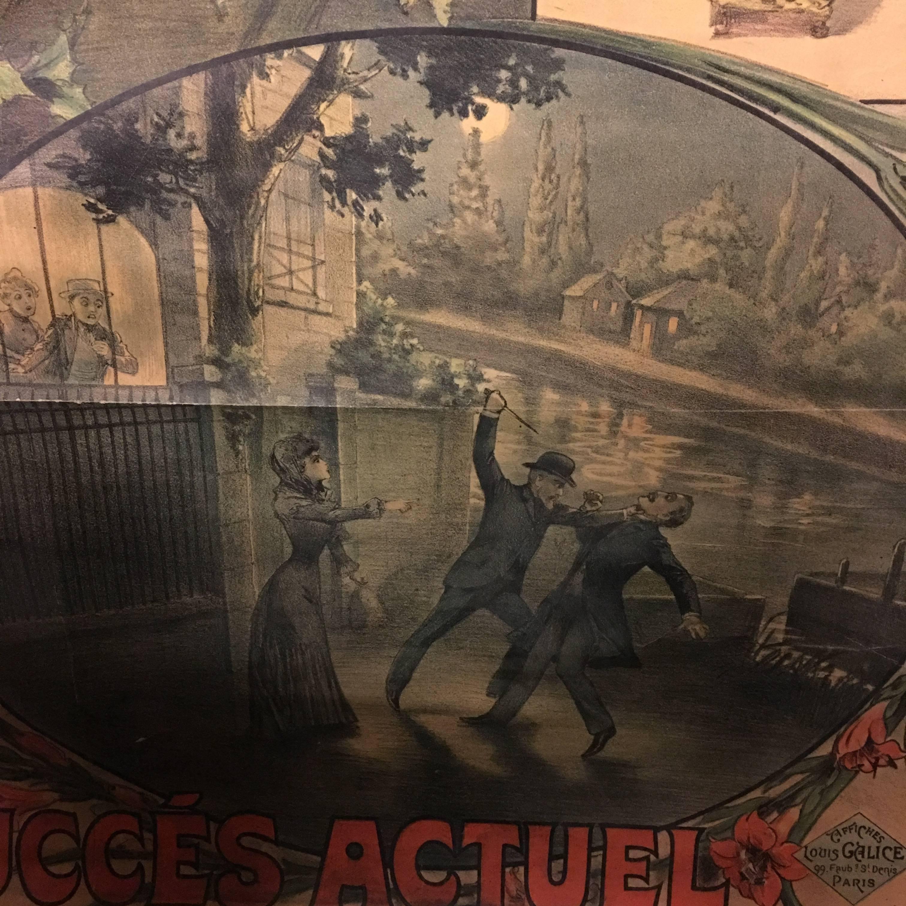 Antique Theater Poster, Paris, France, 1902 at 1stDibs