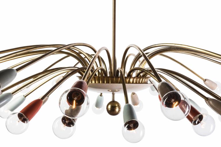 Unique Mid-Century Modernist Spider Form Sputnik For Sale at 1stDibs