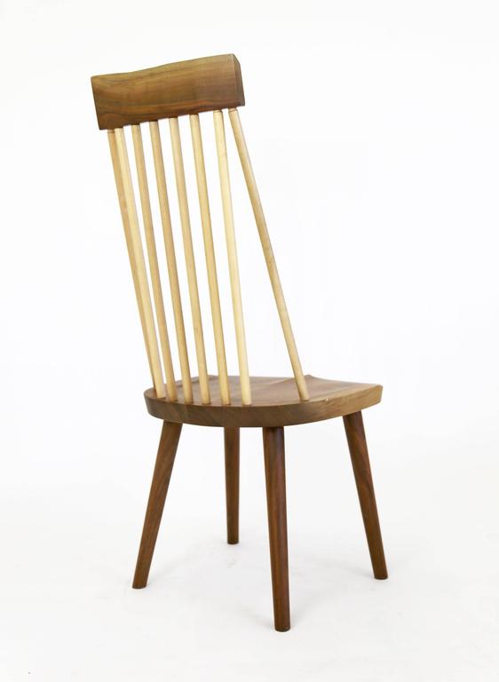 Shaker Style High Back Hardwood Chair in Walnut and Maple by Amish ...