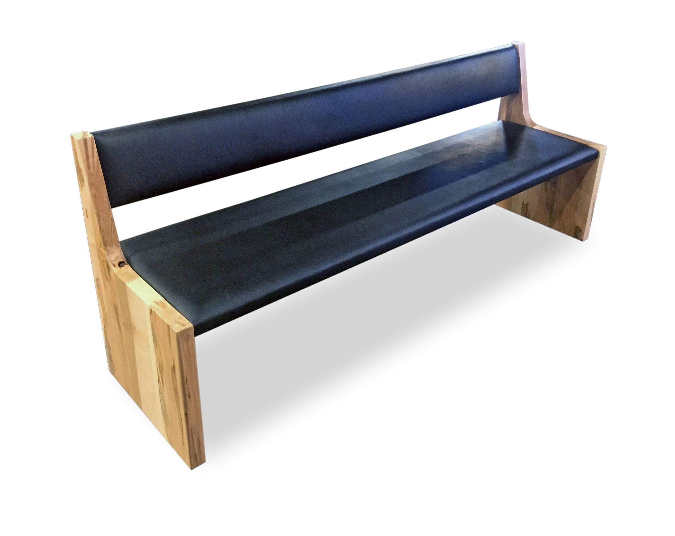 Sentient Upholstered Banquette Bench in Maple Hardwood For Sale at ...