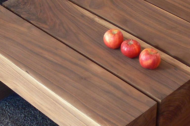 SHIMNA Beam Coffee Table in Walnut - Oversized Jenga Style at 1stDibs