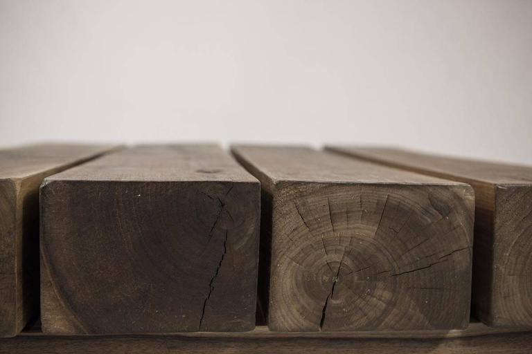 SHIMNA Beam Coffee Table in Walnut - Oversized Jenga Style at 1stDibs