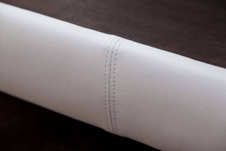 Sentient Live-Edge Bed Black American Walnut Slab Queen-Sized Leather ...