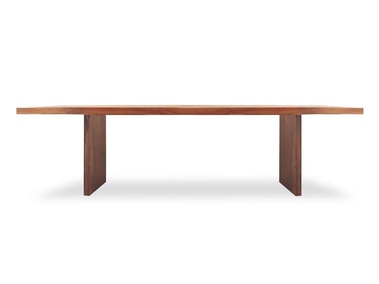 Shimna Hardwood Black Walnut Communal Farmhouse Table For Sale at ...