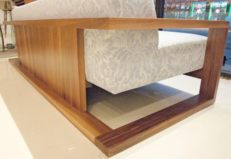 SHIMNA Caribou Sofa with Walnut Exposed Frame For Sale at 1stDibs