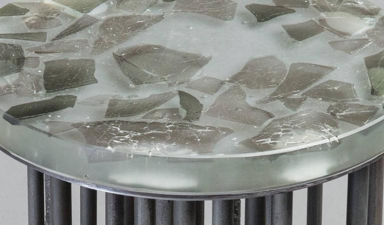 Stalactite Melted Iron and Cast Glass Side Table at 1stDibs | cast ...