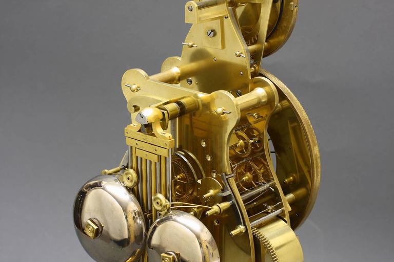 Empire-Period Astronomical Skeleton Clock with Quarter-Strike on Three ...