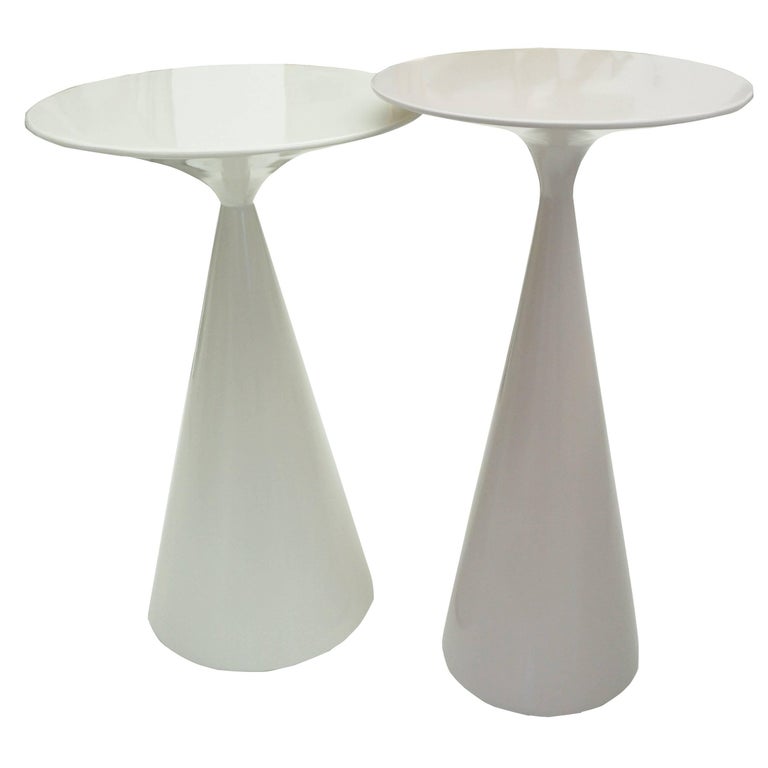 Modern Conical Cocktail Tables, Pair For Sale at 1stDibs