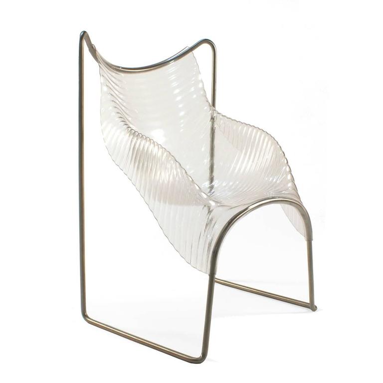 Moroso Clear Wavy Chair by Ron Arad, Italy at 1stDibs