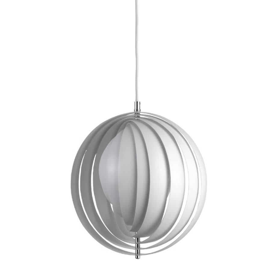 White Modern Verpan Moon Pendant Suspension Lamp by Verner Panton For ...