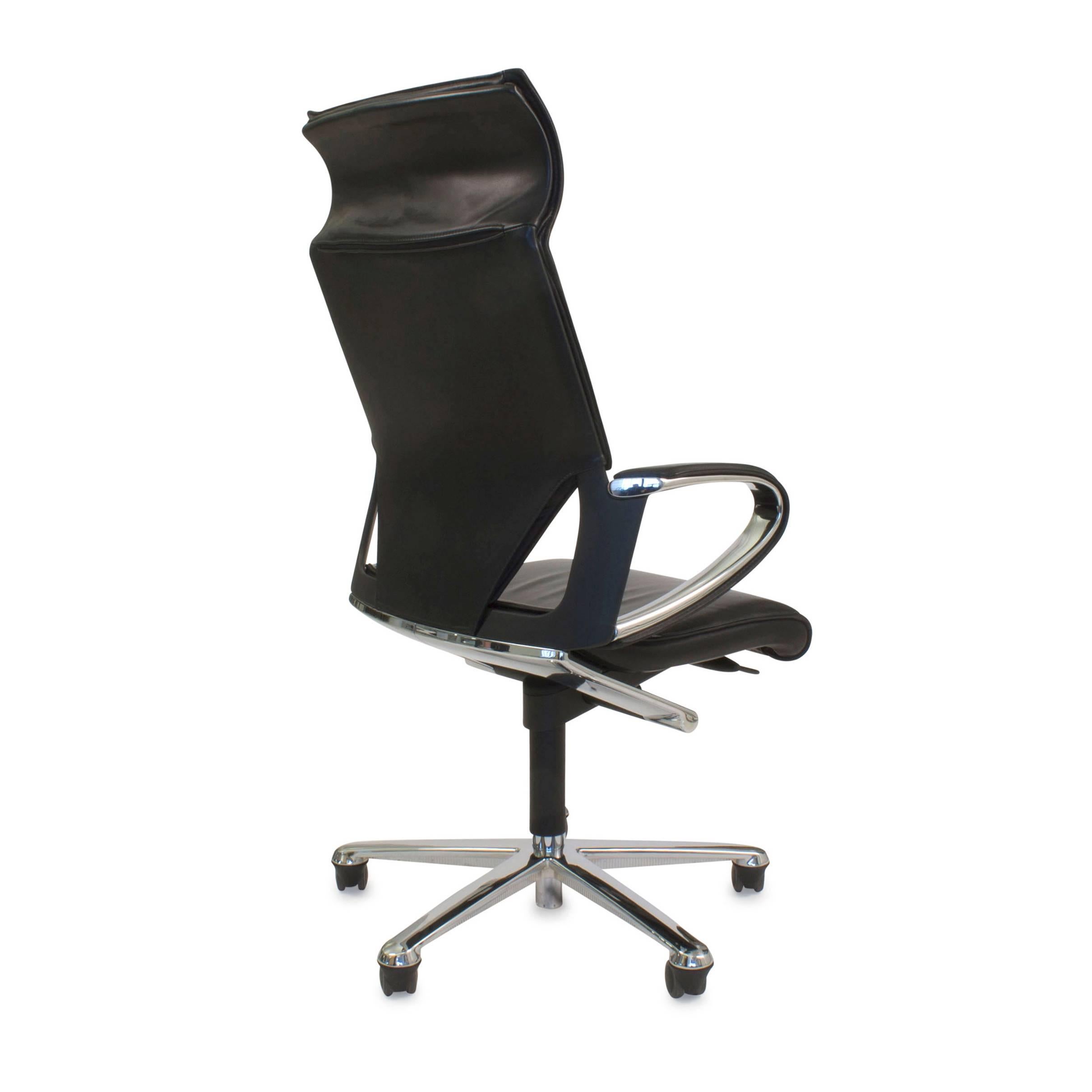 Black Leather Modus 284/81 Executive Swivel Office Task Chair by ...