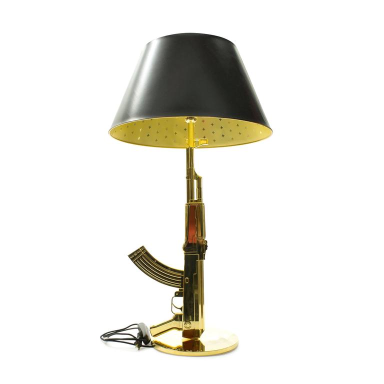 Modern Gold Gun Table Lamp by Philippe Starck for Flos, Italy For Sale ...