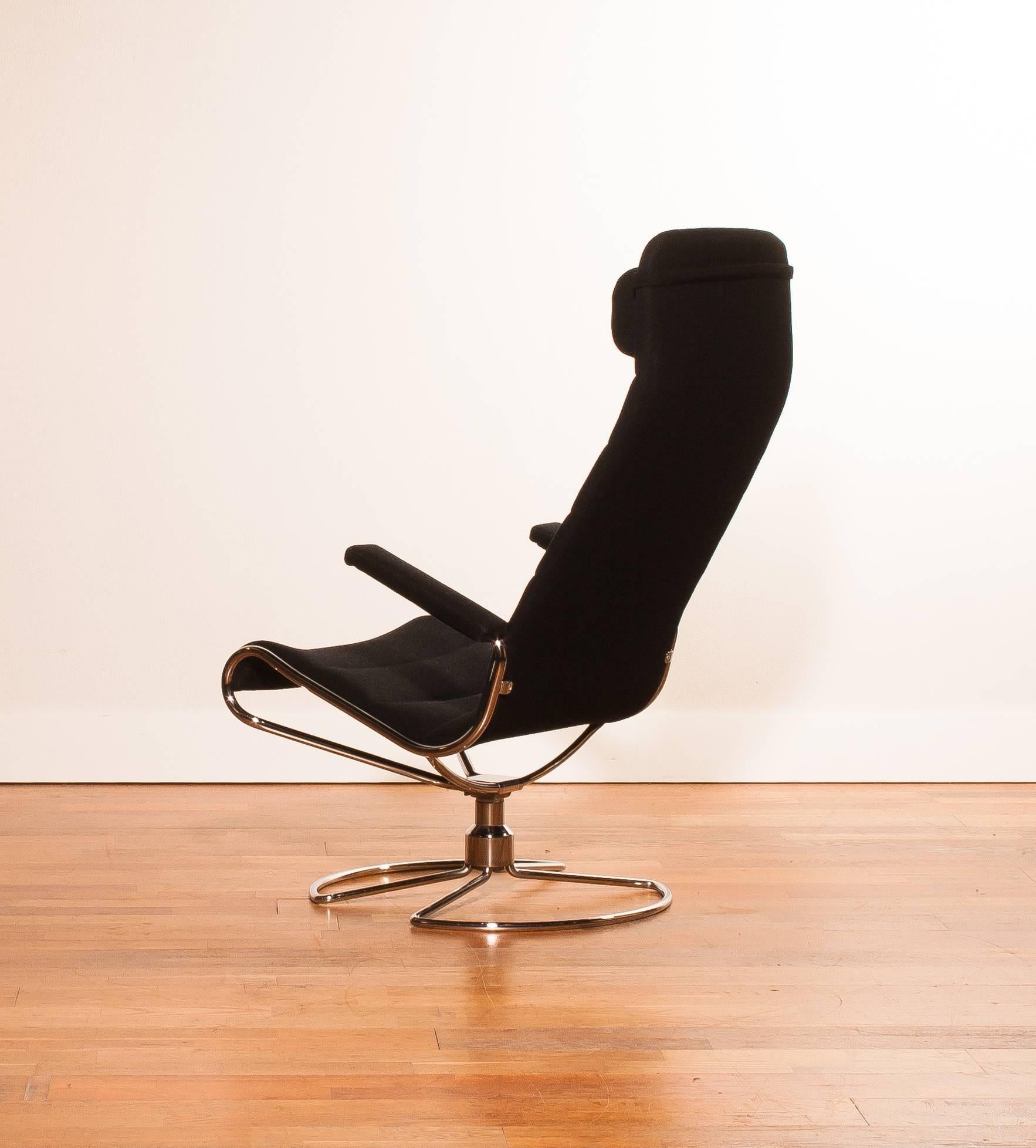 1980s, Black 'Minister' Chair by Bruno Mathsson at 1stDibs | 1980s ...