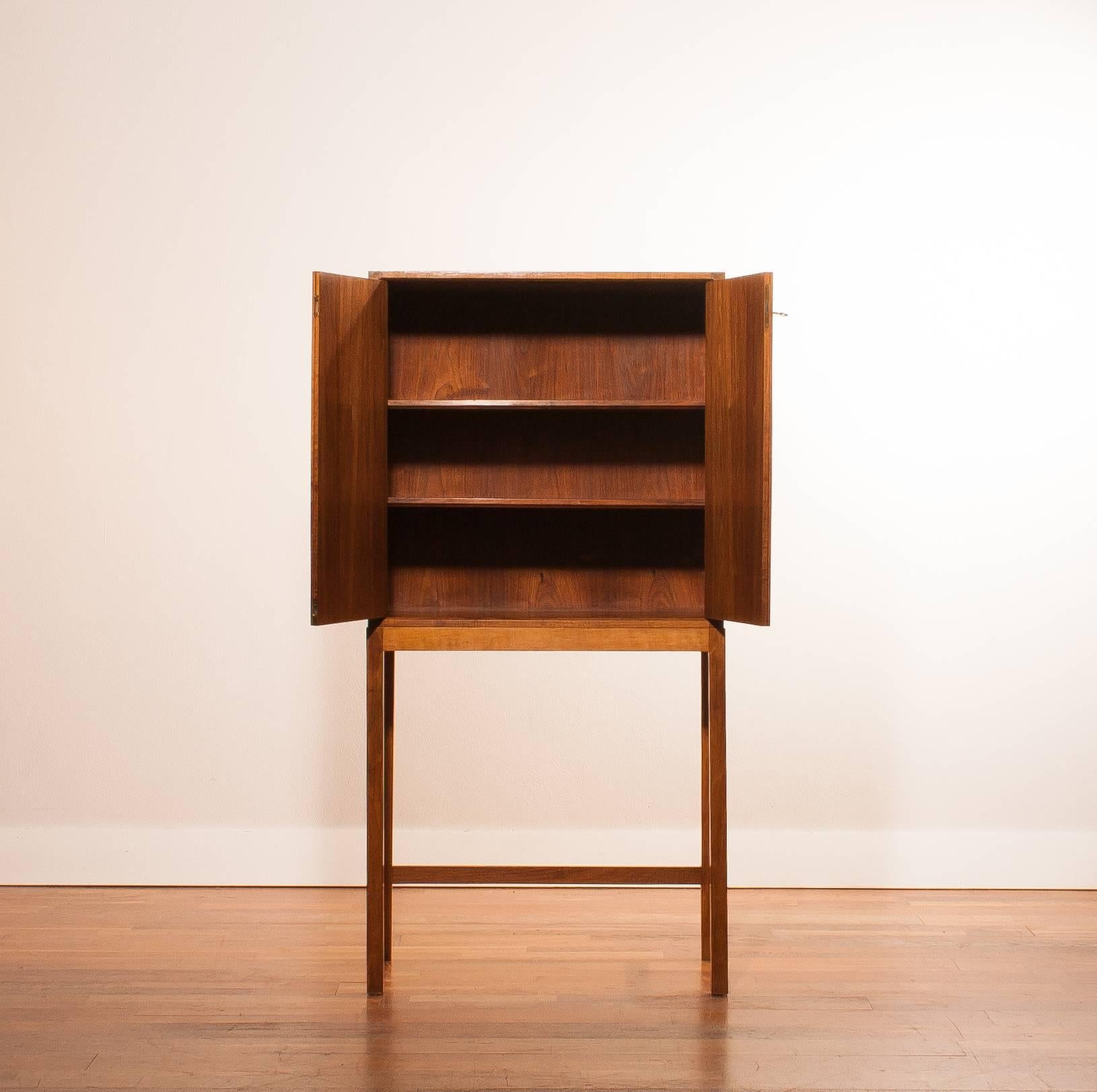 1950s, Beautiful Beech Swedish 'Longleg' Cabinet at 1stDibs | cabinet ...