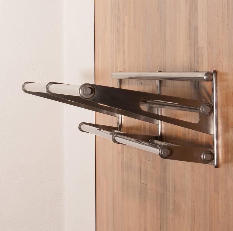 1950s, a Wall-Mounted Luggage Rack at 1stDibs