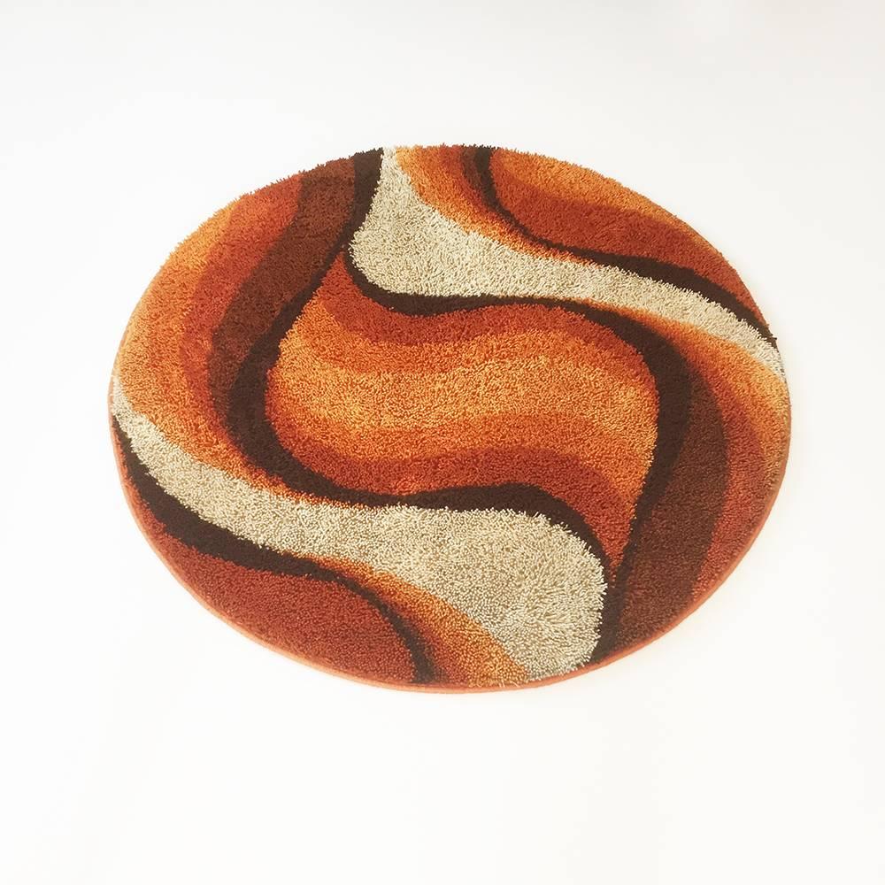 Vintage 1970s Multicolor Pop Art "Wave" Rug Made by Desso, Germany at ...