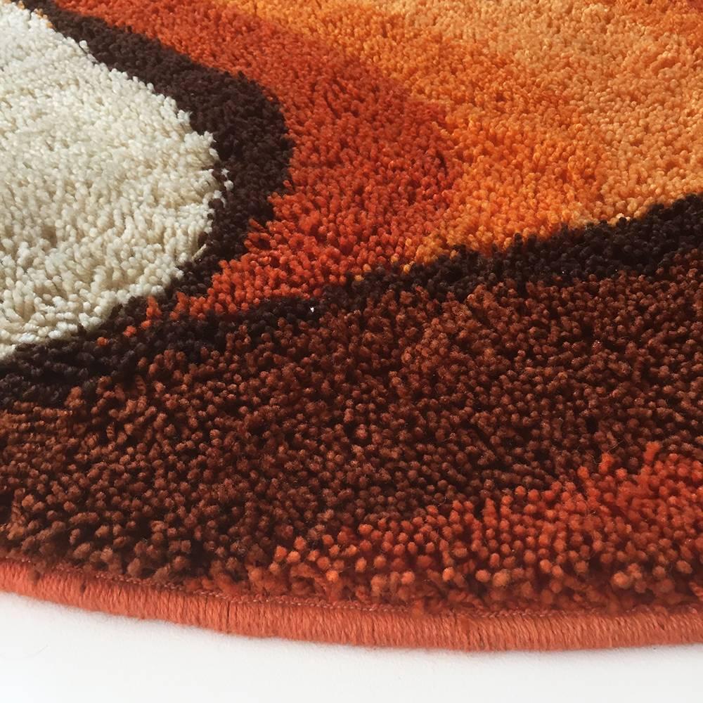 Vintage 1970s Multicolor Pop Art "Wave" Rug Made by Desso, Germany at ...