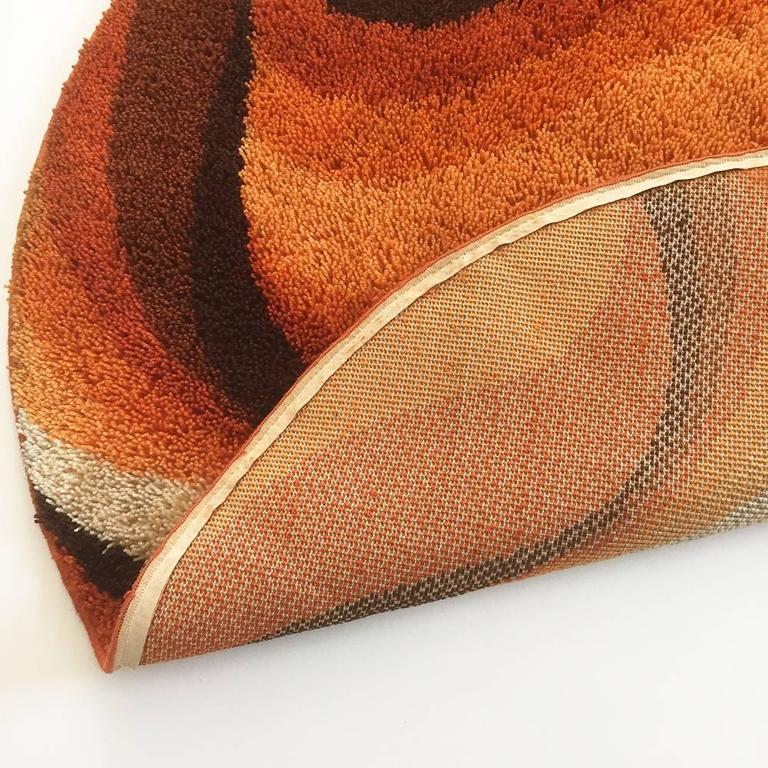 Vintage 1970s Multicolor Pop Art "Wave" Rug Made by Desso, Germany at ...