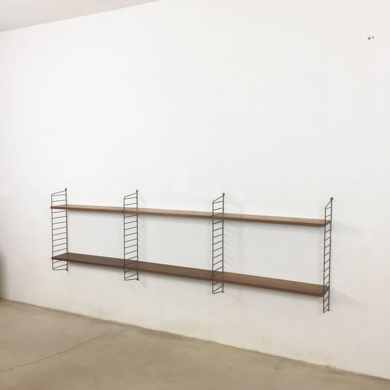 Swedish Teak Wall Unit by Nisse Strinning for String Design AB Sweden ...