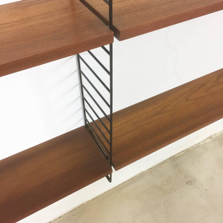 Swedish Teak Wall Unit by Nisse Strinning for String Design AB Sweden ...