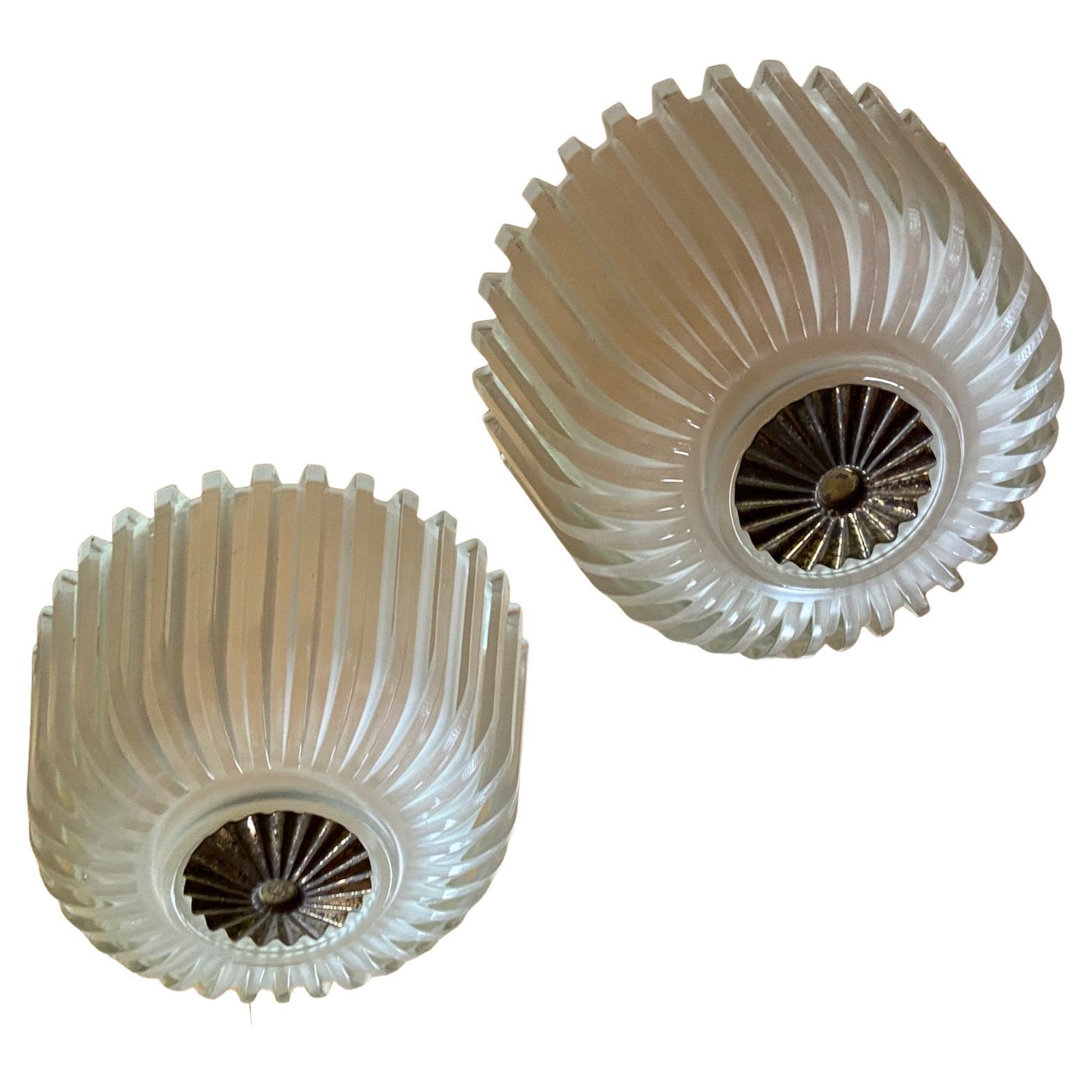 Mid-Century Double Sided Ceiling Flush Mount Exit Sign Lights at ...