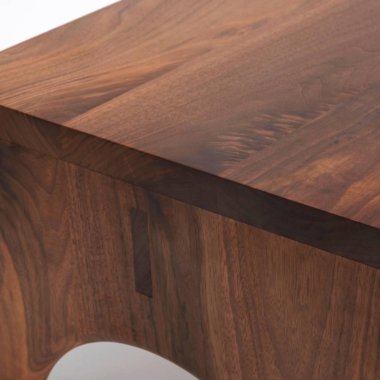 Walnut Arc Bench For Sale at 1stdibs