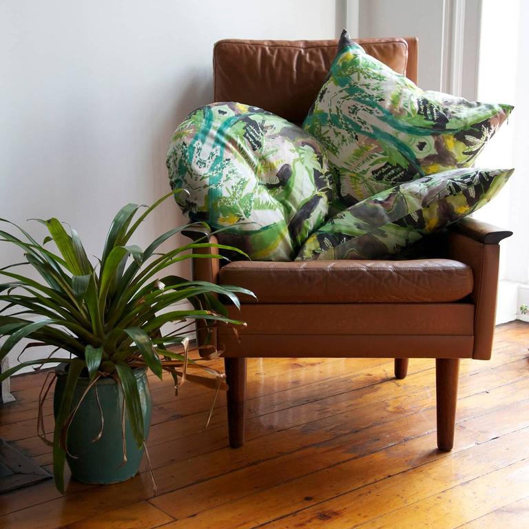 Circle Fern Pillow For Sale at 1stDibs