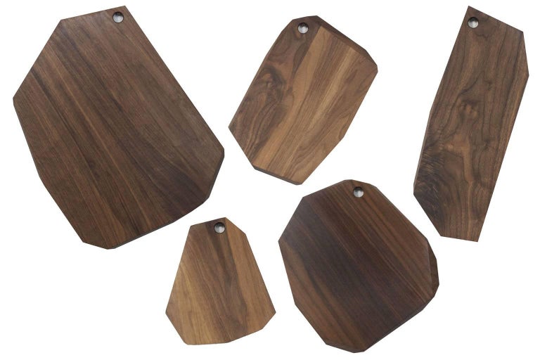 Small Wedge Walnut Slab Cutting Board For Sale at 1stDibs