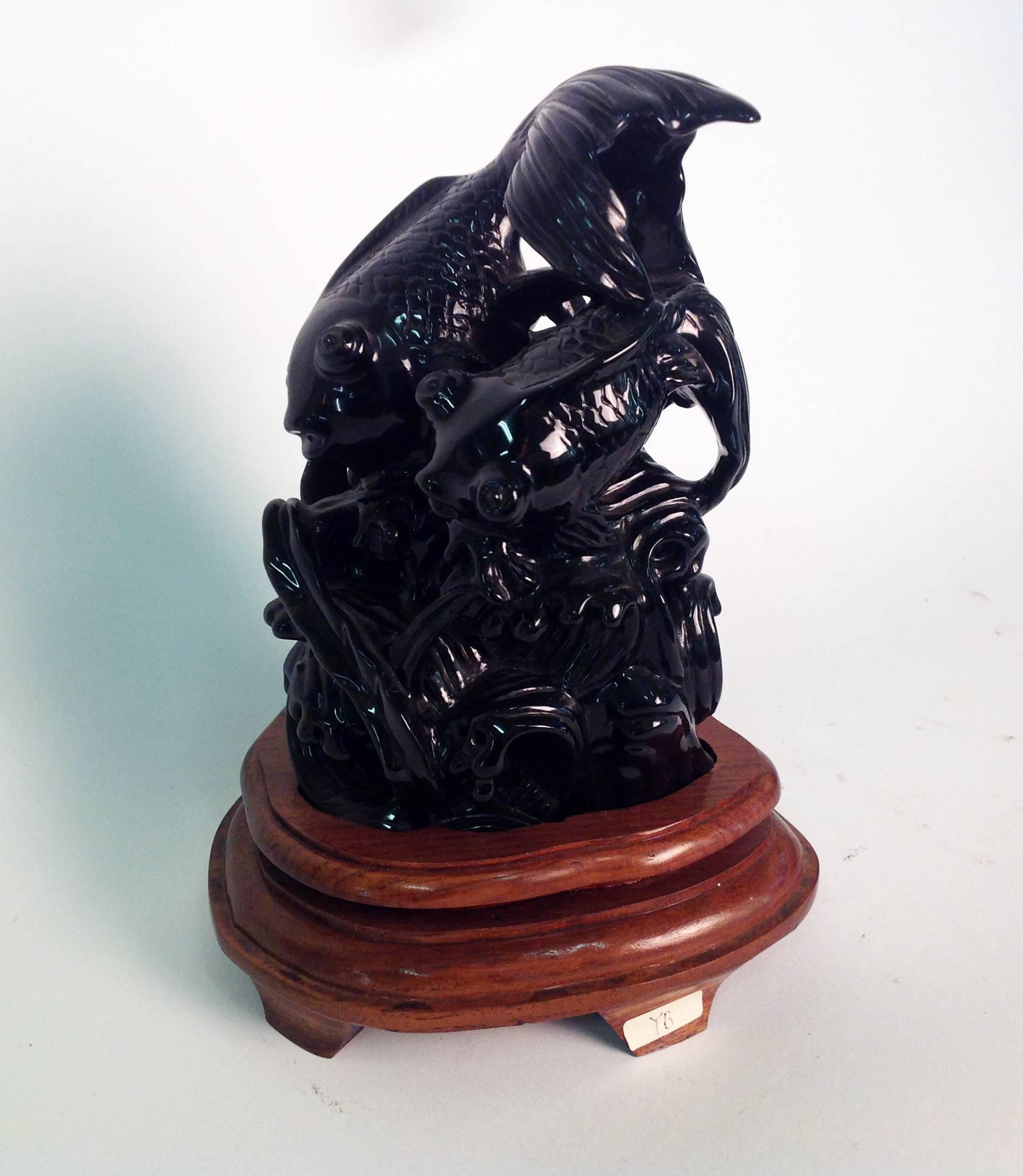 Beautiful Obsidian Sculpture at 1stDibs | obsidian sculptures, obsidian ...