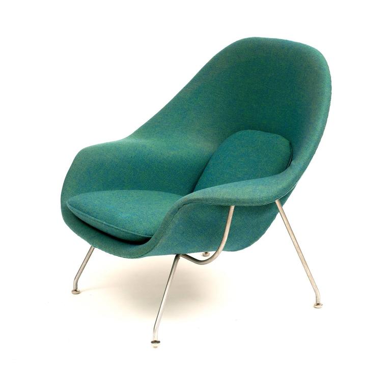 Womb Chair by Eero Saarinen for Knoll in Original Knoll Fabric, 1970s ...