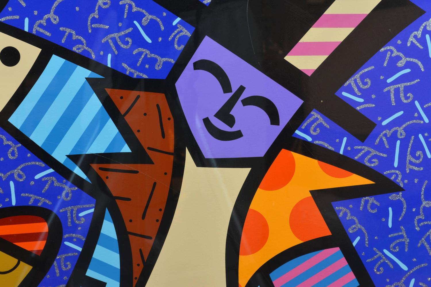 Large Romero Britto Serigraph 'Dancing Couple' Signed in Pencil ...