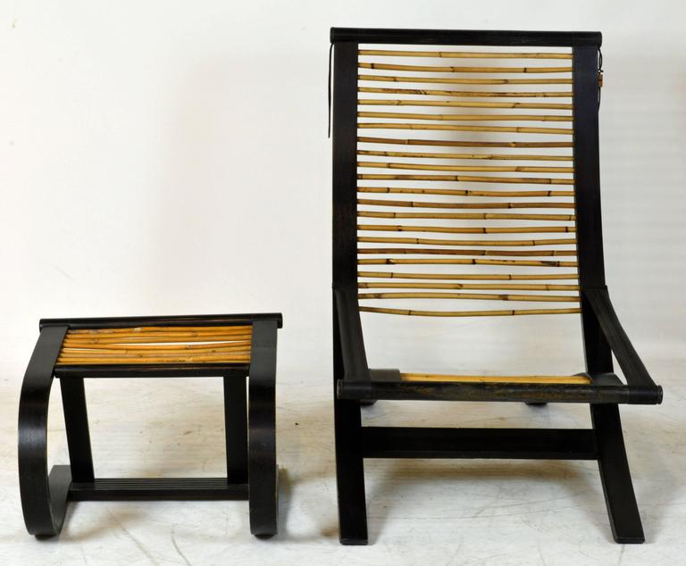 Iconic C1 Reclining Lounge Chair and Foot Stool Designed by David ...