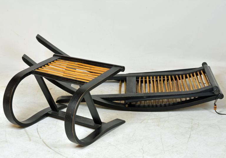 Iconic C1 Reclining Lounge Chair and Foot Stool Designed by David ...