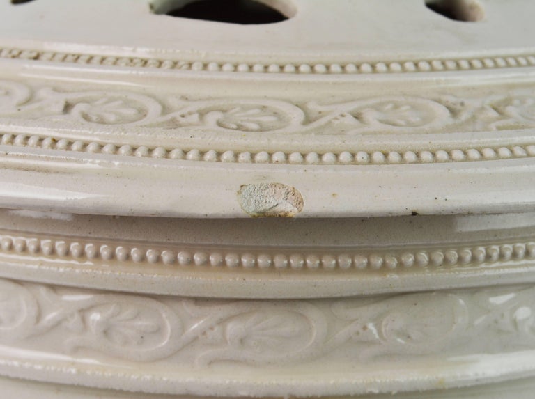 18th Century Leeds Cream Ware Style Covered Potpourri Jar or Urn at 1stdibs