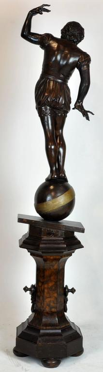 Whimsical 19th Century Carved Acrobat Performing Balancing Act, Well ...