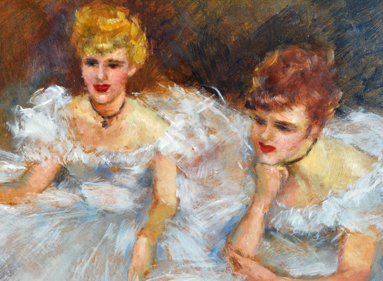 'The Ballerinas' by Fried Pal, Hungarian 1893-1976, Oil on Panel ...