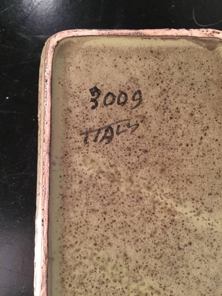 Raymor Three-Piece Ceramic Cigarette Box and Ashtray Set For Sale at ...