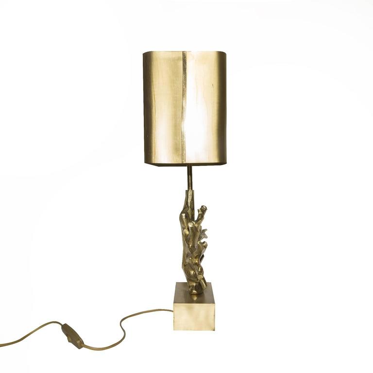 Gilded Bronze coral shape lamp, Maison Charles Paris, 1960s, Made in ...