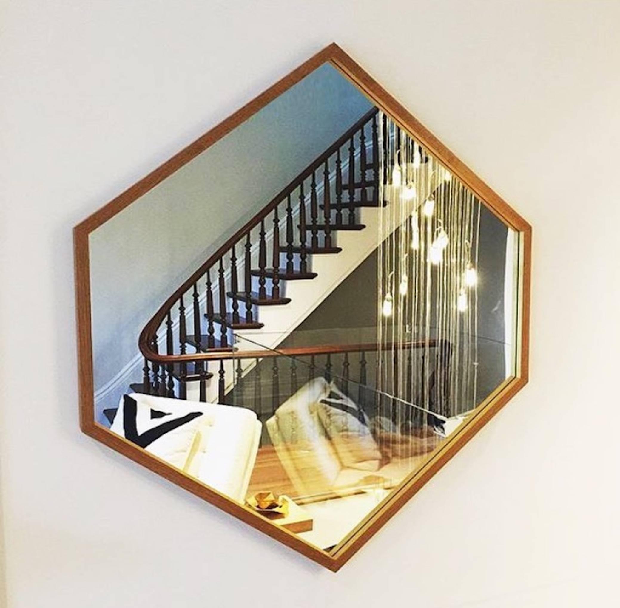 Contemporary Hex Mirror By Alex Drew And No One 2016 For Sale At