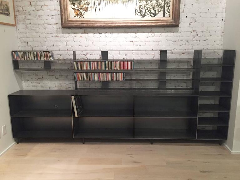Raw Black Steel Open Modular Shelves For Sale at 1stDibs