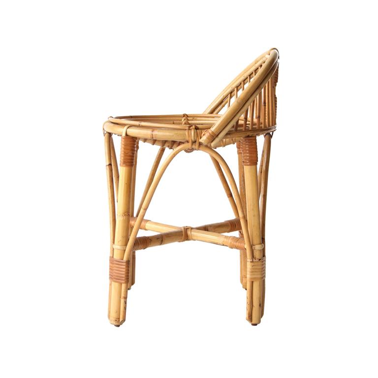 Pair of Bamboo Stools at 1stDibs