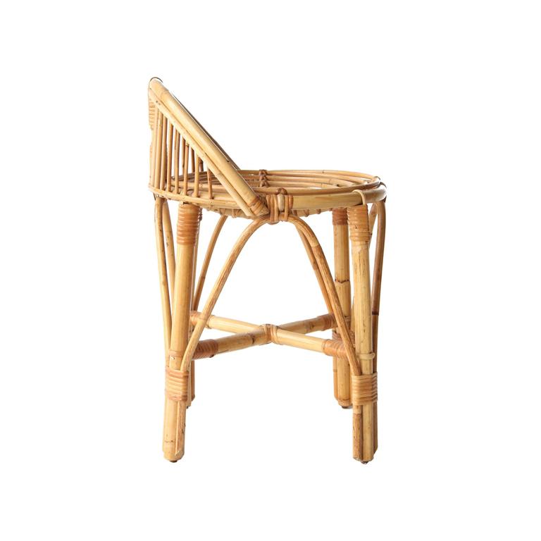Pair of Bamboo Stools at 1stDibs